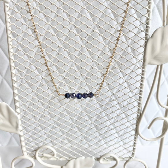天然石ウォーターサファイアネックレス【3mm】 ネックレス・ペンダント BWE accessories 通販 10366998｜Creema ...