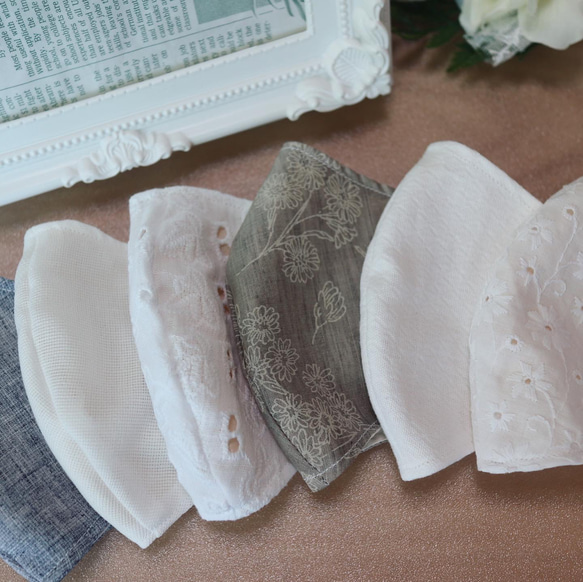 仕事中でも付けておしゃれ！話題のキシリトール配合マスク お得6枚セット 夏マスク レースマスク 小池マスク 布マスク warabi 通販 ...