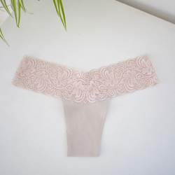 ふんどしパンツ＊レースショーツ＊フンティ『Wooloo Punties*』タンガタイプ ＜ベージュ＞ その他ファッション Wooloo 通販 10669965｜Creema(クリーマ)
