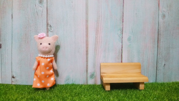 ピッグウールフェルトドール/ブローチ/ブローチ/ストラップ/オーナメント/ドール/ドール 羊毛フェルト 捲毛艾多 通販 11612295 ...