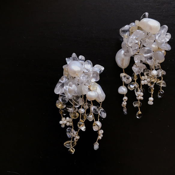 Pearl nuts ピアス（フープ） Mois《モワ》 通販 4068715｜Creema(クリーマ)