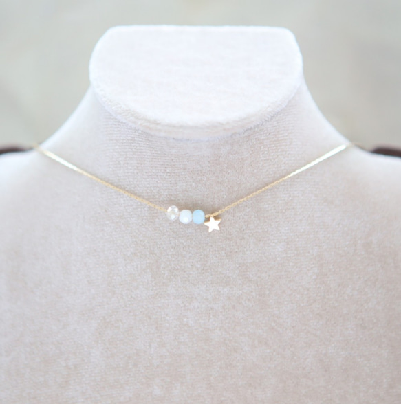 春色♡キラリ（ラムネ）の星☆華奢なネックレス♪ ネックレス・ペンダント PuaLANI プアラニ pualani 通販｜Creema(クリーマ ...