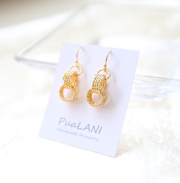 メタルツイストコイルリング（2連）♡ピアス・イヤリング♪【K18・K14GF/14kgf対応】 ピアス（フック・チェーン） PuaLANI プアラニ pualani 通販 7112241 ...