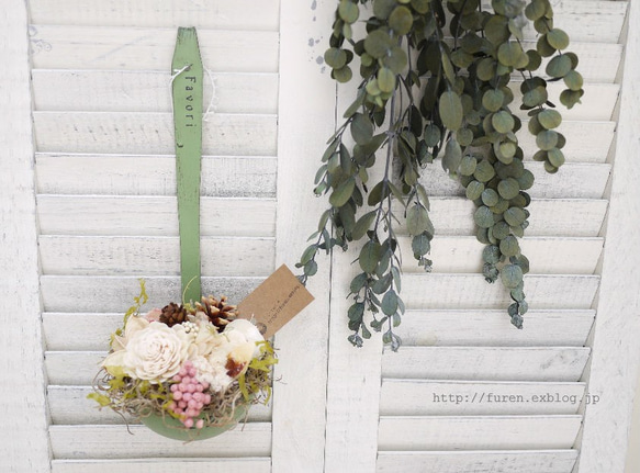 flower ladle (グリーン) プリザーブドフラワー fu~ren* 通販 3839705｜Creema(クリーマ)