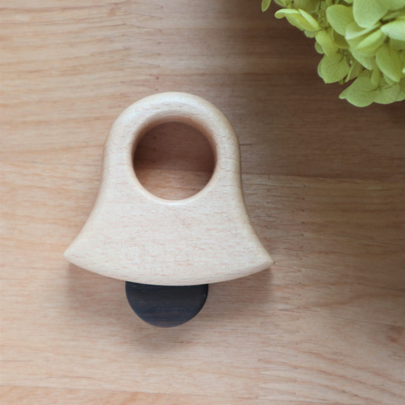 ベルのガラガラ【縞黒檀】 おもちゃ・人形 工房ベル 通販 11620374｜Creema(クリーマ)