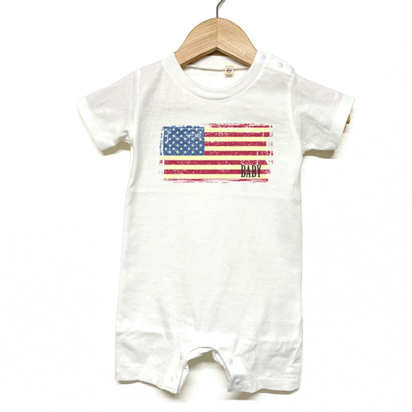 ロンパース 『 BABY 』 アメリカ type1 半袖 前面 男の子 女の子 ベビー ロンパース Lansa 通販｜Creema(クリーマ ...