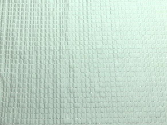 ラメボーダー柄サッカー生地 ミント色 K150輸入生地 イタリア製 【カット品】 生地 輸入生地屋Lunon Creema店 通販 ...