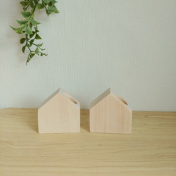 印鑑スタンド（2個セット）家型 その他インテリア雑貨 Kokonoe-Wood 通販｜Creema(クリーマ) 12251992