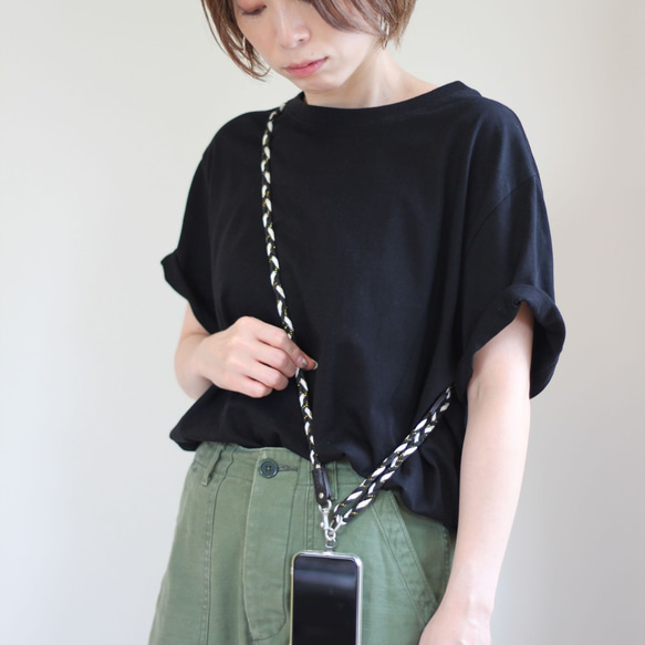 3ami ショルダーストラップ（ラメ）全4色 ネックストラップ Stairs 通販 12576116｜Creema(クリーマ)