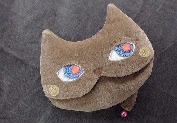 おくちパックリ☆にゃんこファスナーポーチ04さん ポーチ imari handmade works 通販 1476815｜Creema(クリーマ)