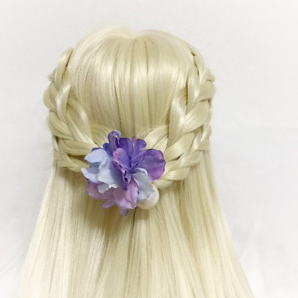 hair elastic♡delphinium♡sea dream ヘアゴム murray 通販 3987053｜Creema(クリーマ)