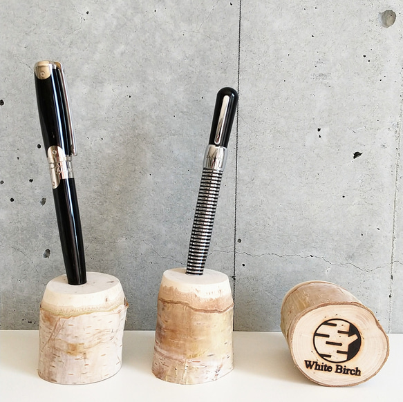 白樺ペンスタンド 北海道の白樺使用 ペンケース White Birch 通販｜Creema(クリーマ) 11922152