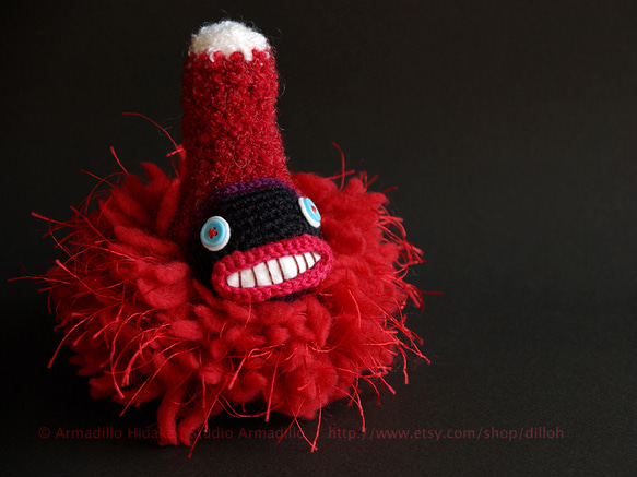 Red Grin : レッド・グリン あみぐるみ dillo 通販 428776｜Creema(クリーマ)