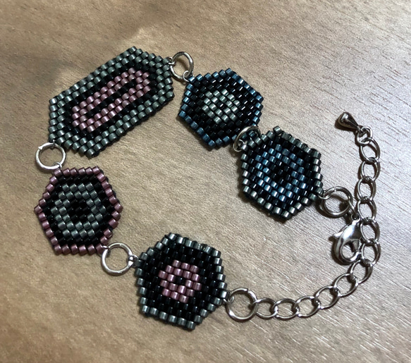 ヘキサゴンブレスレット ブレスレット Anthea 通販｜Creema(クリーマ)