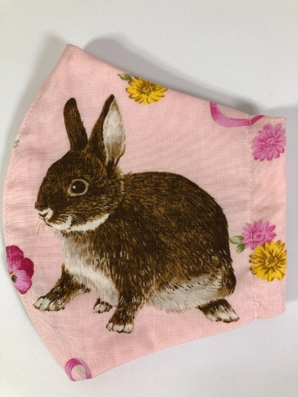 Creema限定 うさぎ 立体 マスク 内側Wガーゼ 綿100 (1062) 可愛い 布マスク necopi 通販 10947207 ...