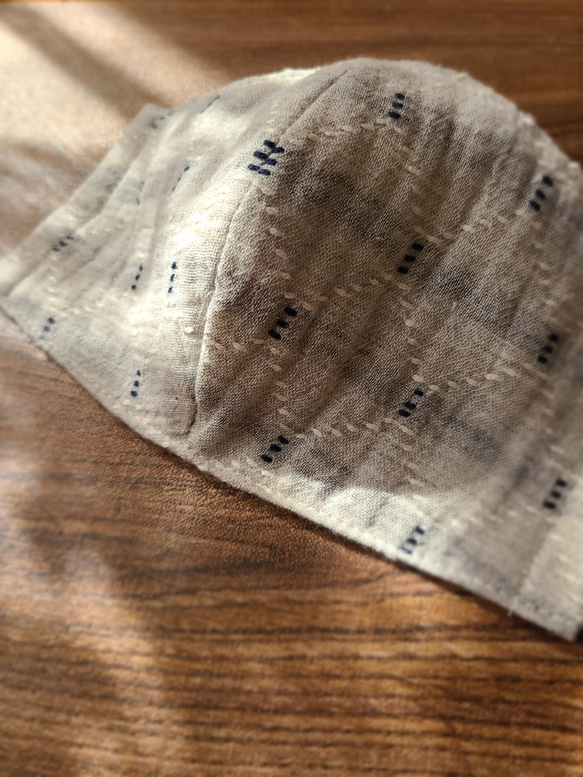 立体マスク Wガーゼ(ボーダー)×Wガーゼ 布マスク tomo 通販 10602298｜Creema(クリーマ)