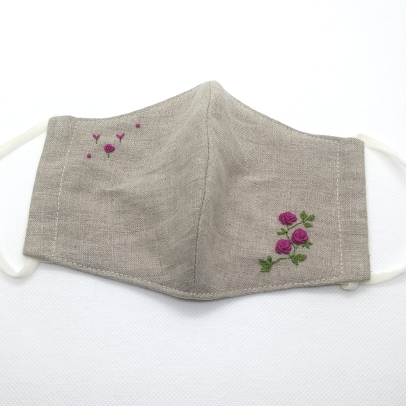刺繍入りマスク（大人サイズ）19 布マスク likolino 通販 11035853｜Creema(クリーマ)
