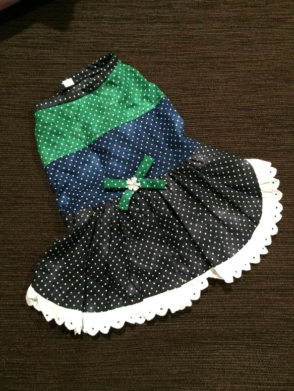 ドット柄3色ワンピ2 ペット服・アクセサリー Maame 通販 1368341｜Creema(クリーマ)
