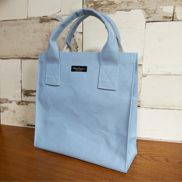スクエアトートバッグ アクアブルー トートバッグ sayo 通販 11610259｜Creema(クリーマ)