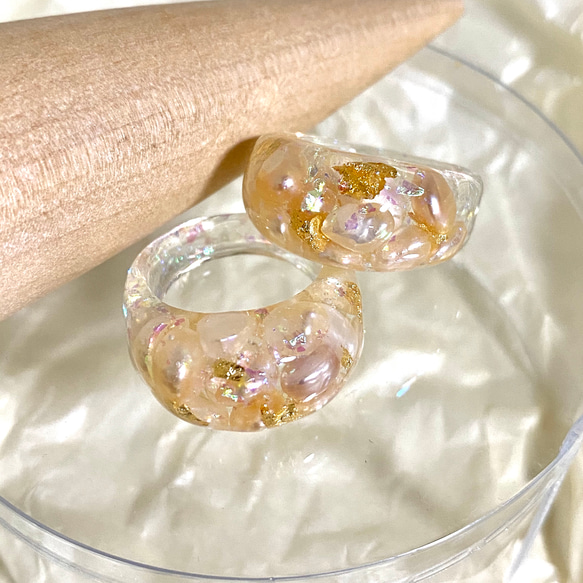 淡水パールのリング 指輪・リング ayamilk-tea 通販 10385644｜Creema(クリーマ)