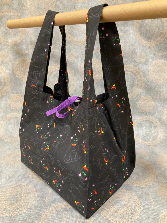 コンビニサイズ エコバッグ ハロウィン 黒猫 ねこ エコバッグ・サブバッグ ponponPonta 通販｜Creema(クリーマ) 10423926