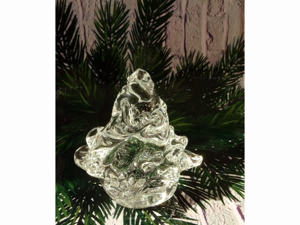 ガラスのクリスマスツリー 透明／クリアカラー／テーブルツリー／ミニ 立体・オブジェ 金星 Venus 通販 6427897｜Creema(クリーマ)