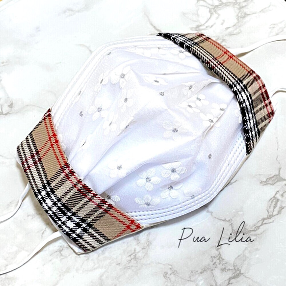 新作 定番人気♪タータンチェック 不織布マスクカバー マスクカバー Pualilia*° 金属アレルギー対応 通販 12700117 ...