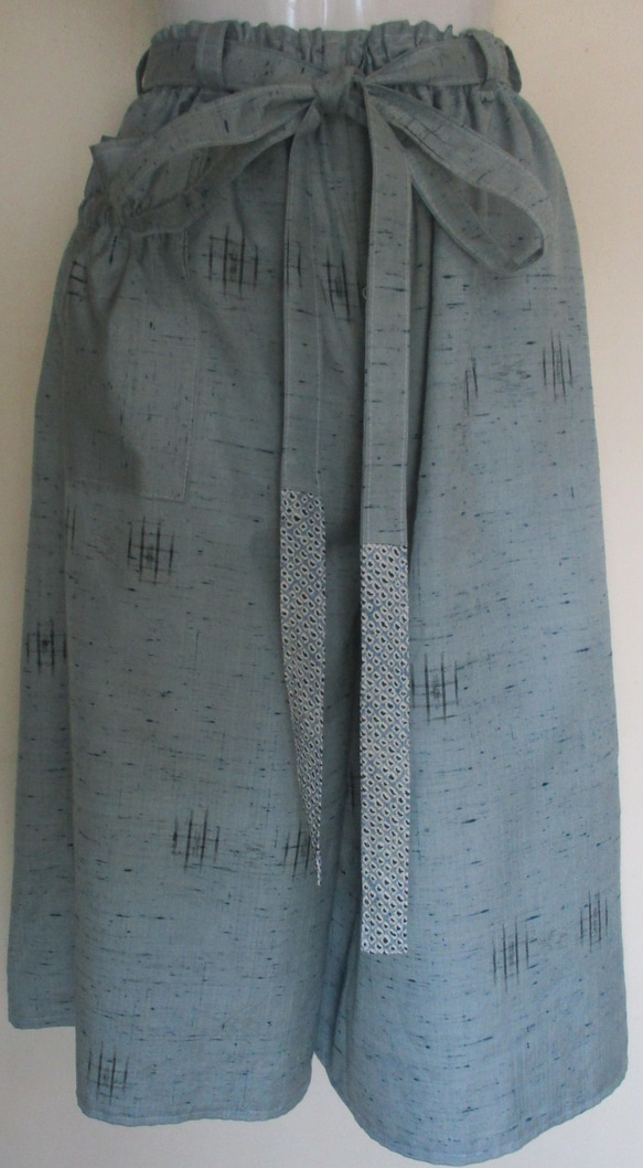 5862 着物で作ったワイドハーフパンツ ＃送料無料 ハーフパンツ ぽっぽばあちゃん 通販 12688224｜Creema(クリーマ)