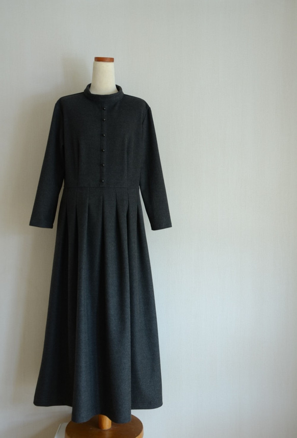 ロールカラーのあったかワンピース 秋冬 ワンピース Maite (まいて) 通販 12740187｜Creema(クリーマ)