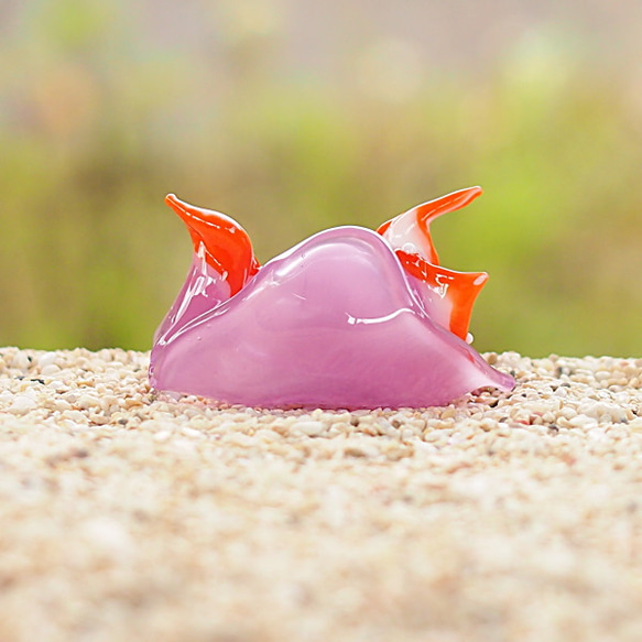 ムラサキウミコチョウ3 立体・オブジェ シスラグラス 通販｜Creema(クリーマ) 3801024