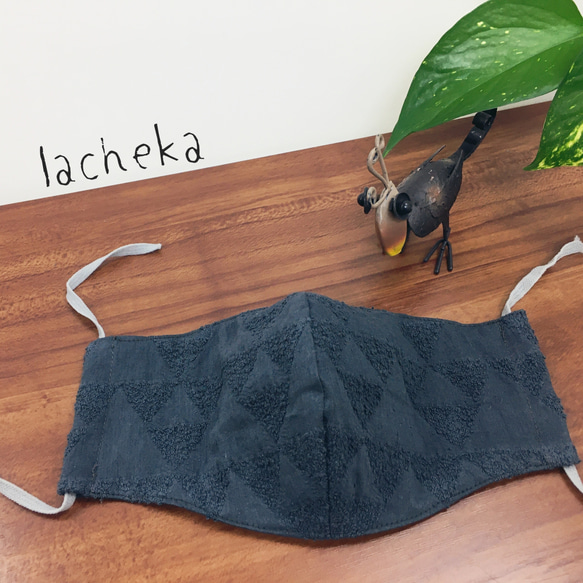 ノーズワイヤーポケット.フィルターポケット付立体布マスク 布マスク lacheka 通販 9245113｜Creema(クリーマ)