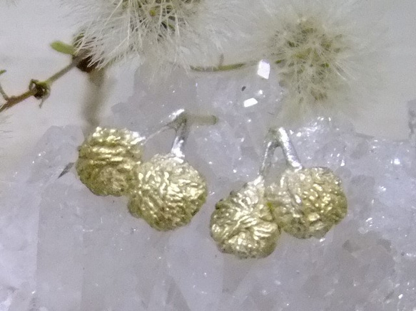 ミモザ＊925/K14gp 14kgf pierce ピアス（スタッド・一粒） Roro 通販 8715438｜Creema(クリーマ)