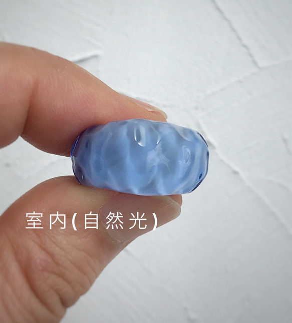 Sea glassイヤーカフ＊ライトブルー イヤーカフ Otonari工房 通販 9861804｜Creema(クリーマ)