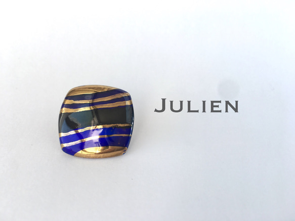 願い星 七宝焼きブートニエール・ピンブローチ(878) ブローチ（メンズ） 工房ジュリアン 通販 4935730｜Creema(クリーマ)