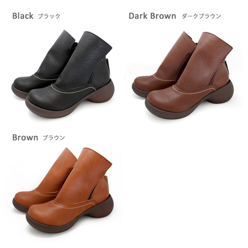 ルーズショートブーツ RegettaCanoe -リゲッタカヌー- CJES-6138