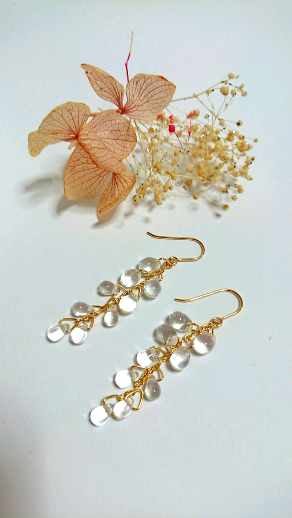 【2点～送料無料】14kgf チェコビーズしずくピアス ピアス（フック・チェーン） このはな 通販 9476868｜Creema(クリーマ)