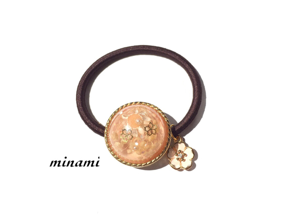 春色フラワーとサクラのヘアゴム ヘアゴム minami 通販｜Creema(クリーマ)