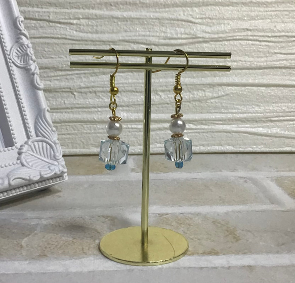 ICE Blue ピアス（フープ） myu.myu 通販 11709345｜Creema(クリーマ)
