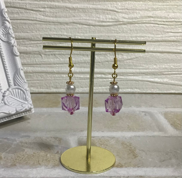 ICE Purple ピアス（フープ） myu.myu 通販｜Creema(クリーマ)