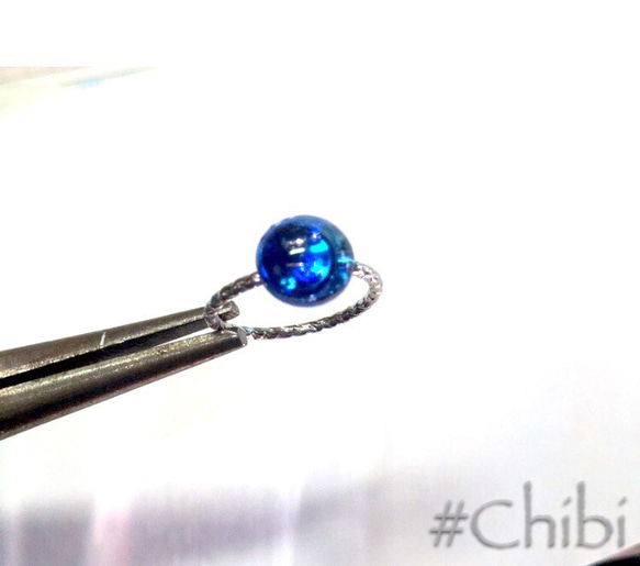 送料無料 ︎サファイアブルー ピンキーリング 指輪・リング fancy_by_chiya 通販 2592634｜Creema(クリーマ)