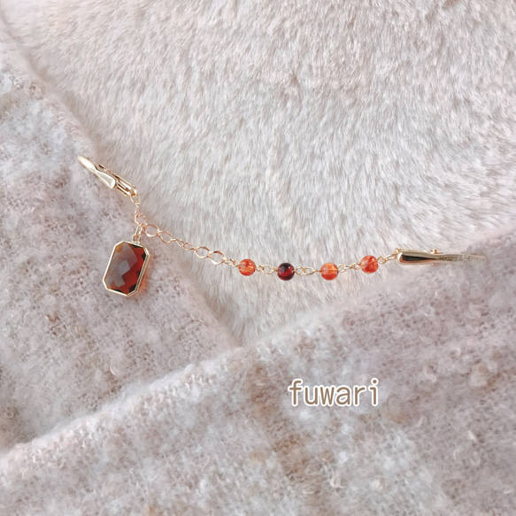 ブラウンスクエア×琥珀色のストールクリップ/羽織留め ストール fuwari-Ruu 通販 12732979｜Creema(クリーマ)