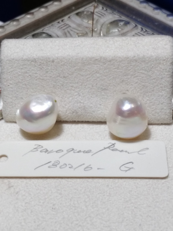 天然バロック真珠のスタッドピアス/ｸﾘｰﾑﾎﾜｲﾄ ピアス（スタッド・一粒） S"whip 通販 5262529｜Creema(クリーマ)