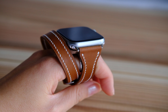 高級革使用 ベルト アップルウォッチバンド フランス産高級レザ バレニアレザー キャラメル 腕時計 GRACE TOKYO 通販 ...