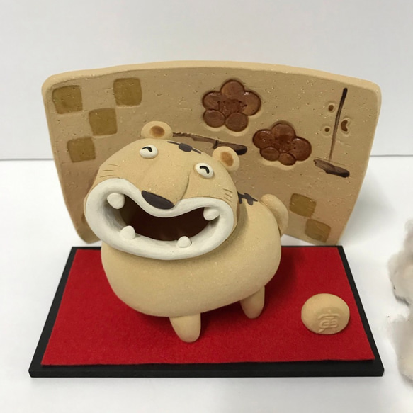 【受注生産】干支 わーいの寅セット A-268-S 陶製 /Tiger/老虎 その他置物 サバイディー 通販 12628462｜Creema ...