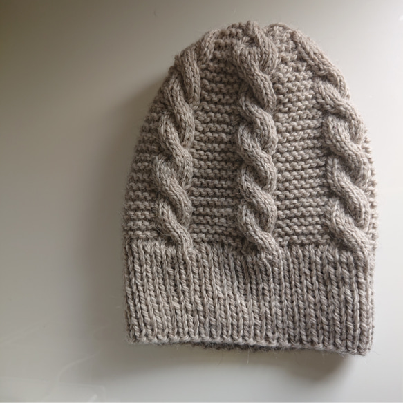 ☆アラン模様のニット帽 ☆ ニット帽・ビーニー momoco78 通販｜Creema(クリーマ) 10862619