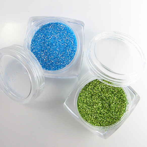 超微粒子ラメグリッターC（アクリルコンテナ入）2g×2個セット★レジン＆ネイルに使える封入素材 樹脂・レジン ATELIER＊Nagi 通販 ...