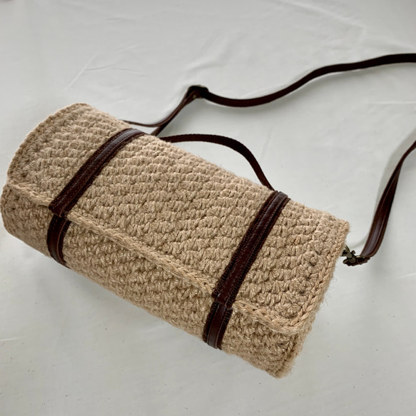 コロンと麻ひもショルダーバッグ ショルダーバッグ msCmade 通販 10035247｜Creema(クリーマ)