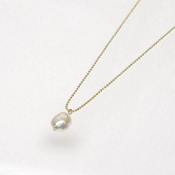 淡水パールネックレス＜バロック＞ ネックレス・ペンダント maya 通販｜Creema(クリーマ) 1302310