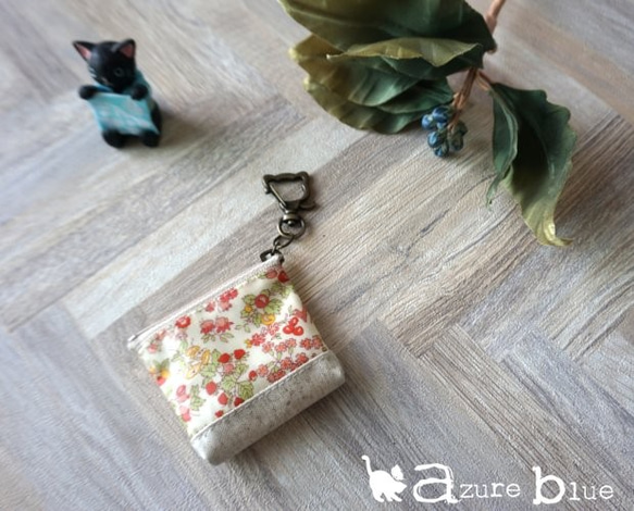 ミニミニポーチ リバティ Nancy Animal（ナンシー・アニマル）オレンジ その他ケース azure blue 通販｜Creema ...