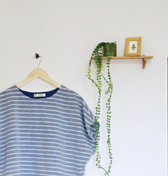 綿麻のフレンチスリーブブラウス ブラウス olive 通販｜Creema(クリーマ) 5514918